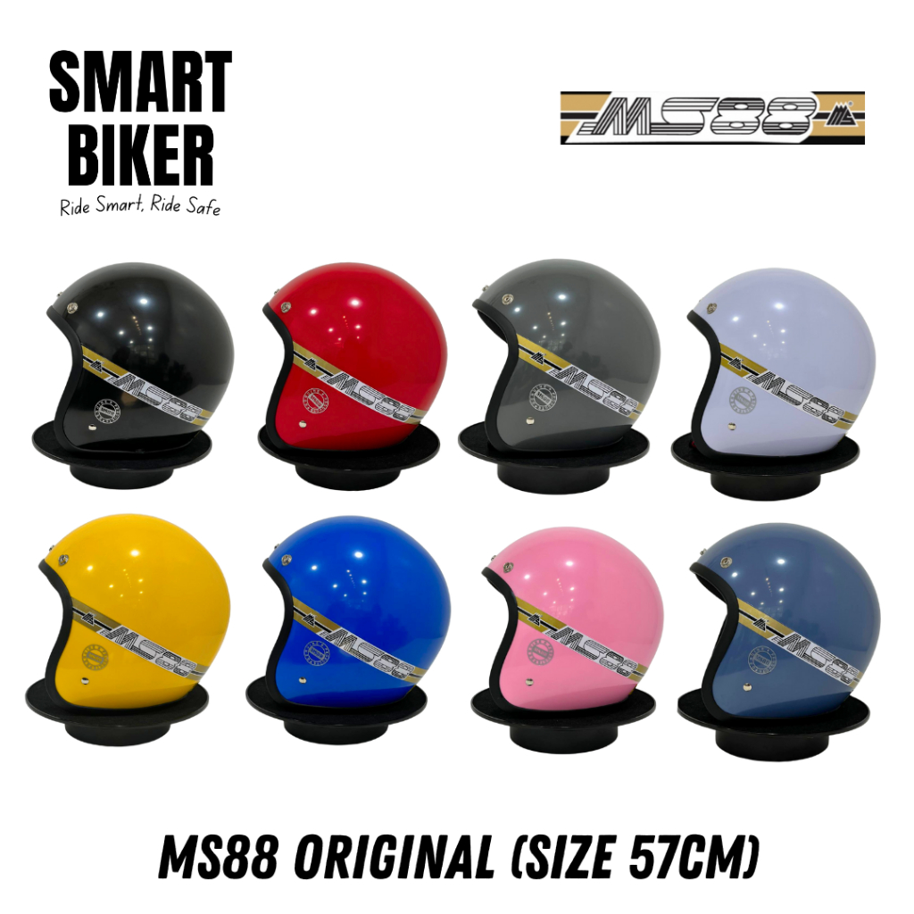 Helmet MS88 100% Original with SIRIM Topi Motor Motorcycle For Rider ...