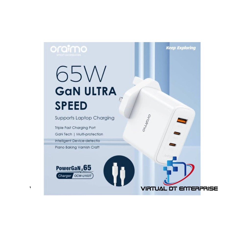 ORAIMO CHARGER KIT OCW U103T+CC55 | Shopee Malaysia