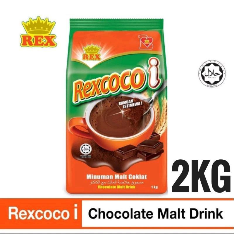 Rexcoco Serbuk Minuman Coklat | i Chocolate Malt Drink 2kg | Shopee ...