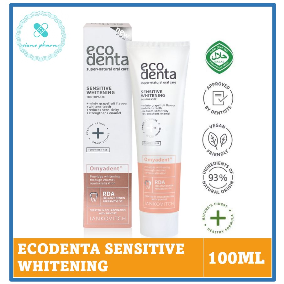 ECODENTA SENSITIVE WHITENING TOOTHPASTE (100ML) READY STOCKS | Shopee ...
