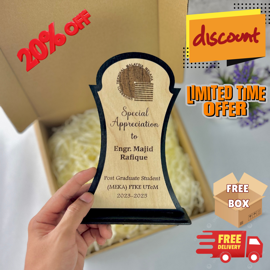 Custom Plaque Award & Gift | PLAK ANUGERAH Hadiah Unik untuk Hari Guru ...