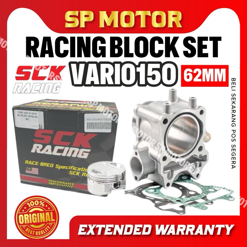 VARIO150 VARIO 150 RACING BLOCK SET 62MM + PISTON RING PIN SCK RACING ...