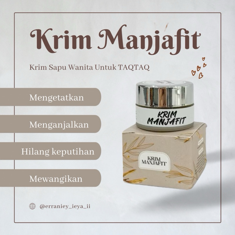 Krim ManjaFit Ori HQ - Manjakani Perapat Wanita | Shopee Malaysia
