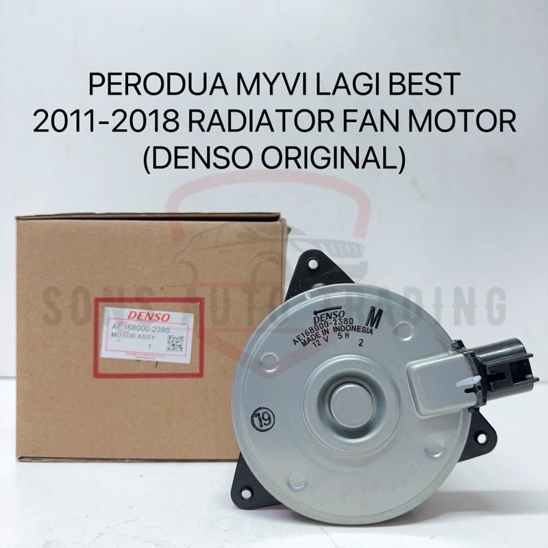 168000-2380 PERODUA MYVI LAGI BEST 2011-2018 RADIATOR FAN MOTOR (DENSO ...