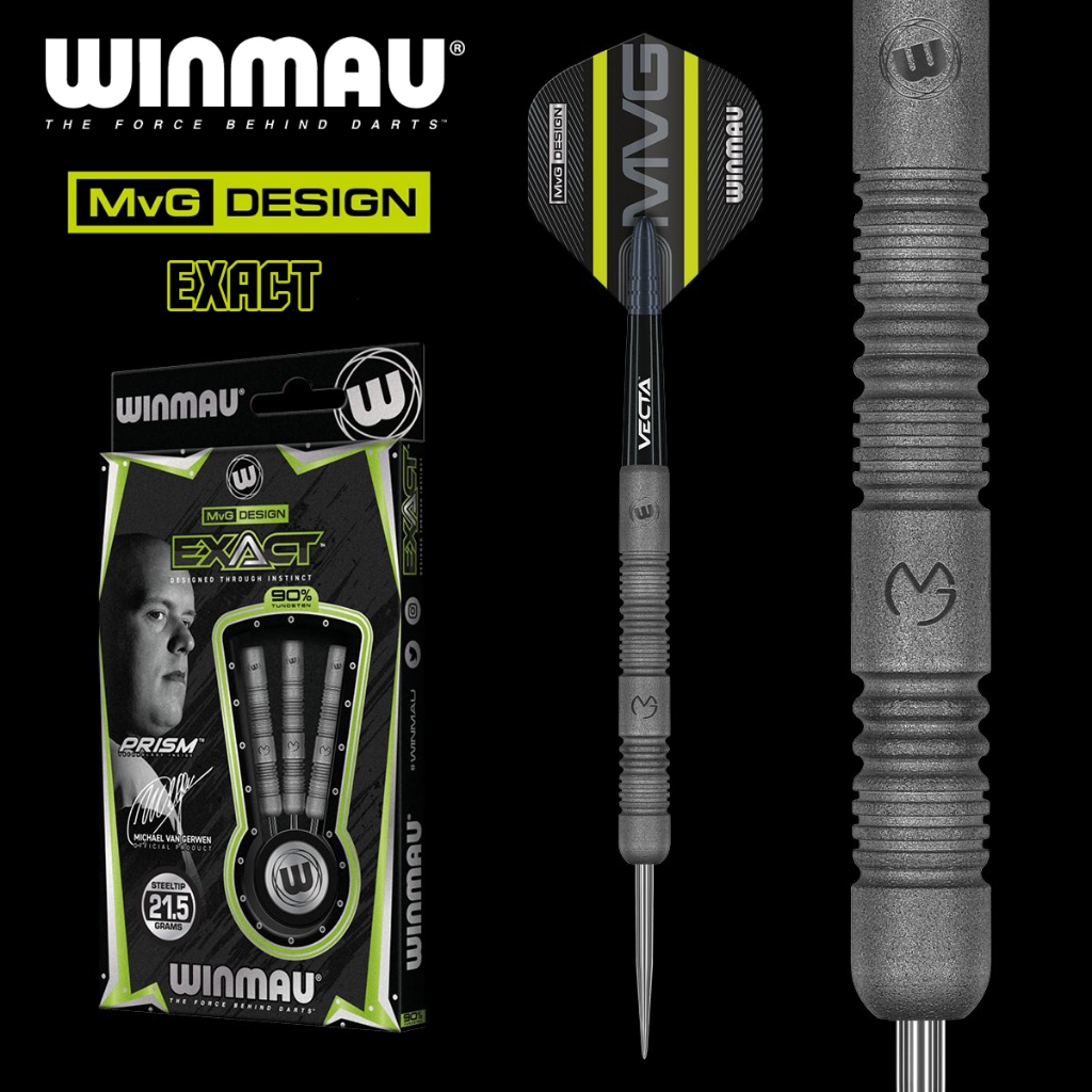 Winmau MvG Exact Steel Tip 90% Tungsten Dart Darts Set | Shopee Malaysia