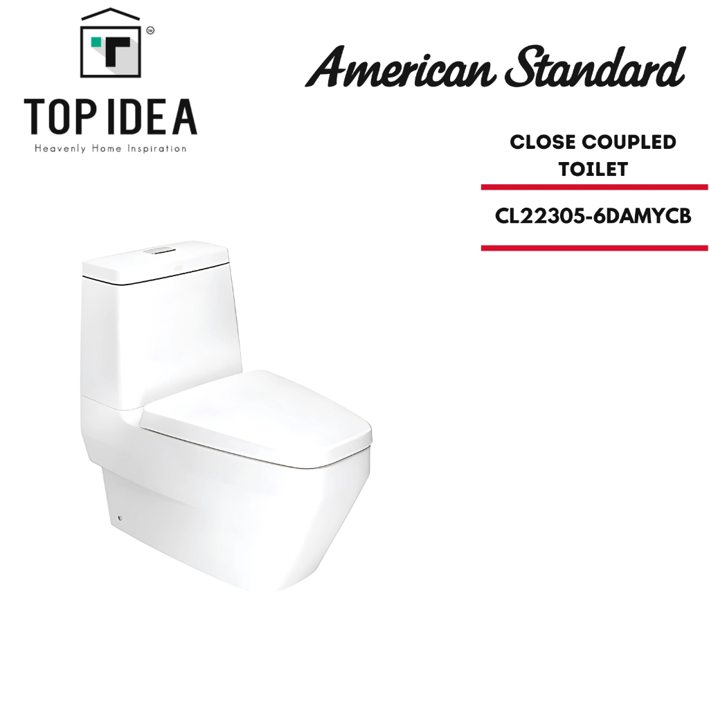 American Standard IDS Clear Close Coupled Toilet Set | Wash Down Water ...