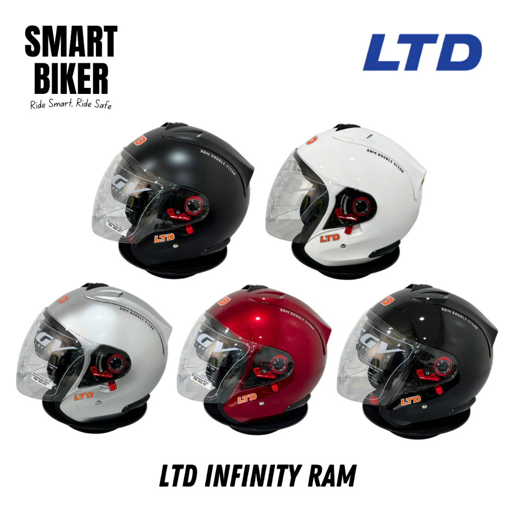 LTD Infinity RAM Double Visor Helmet Motorcycle 100% Original SIRIM ...