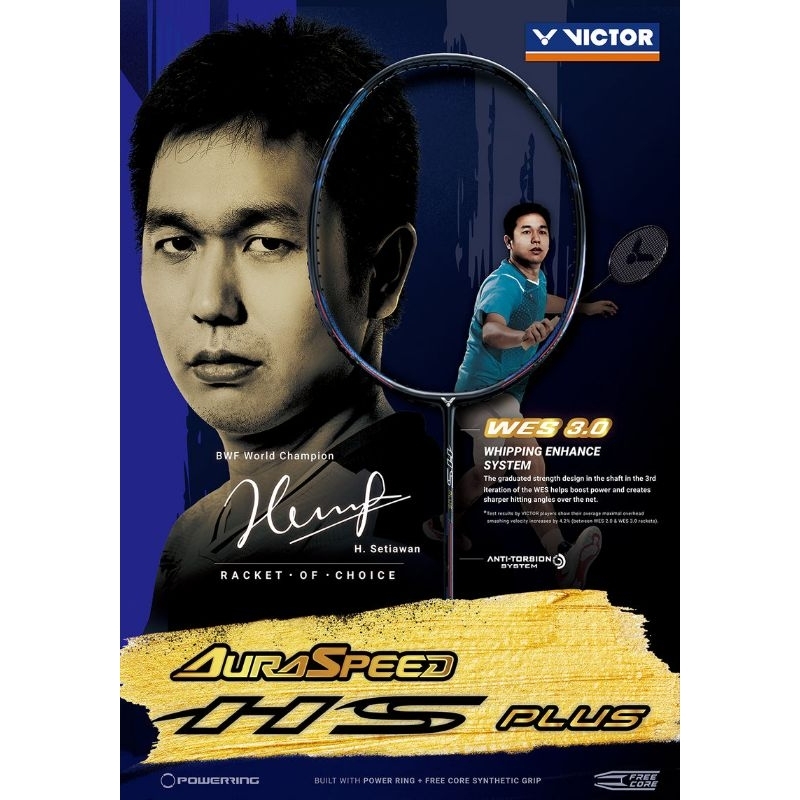 VICTOR AURASPEED HS PLUS 100%ORIGINAL (4UG5) HENDRA SETIAWAN/NUR IZZUDDIN | Shopee Malaysia
