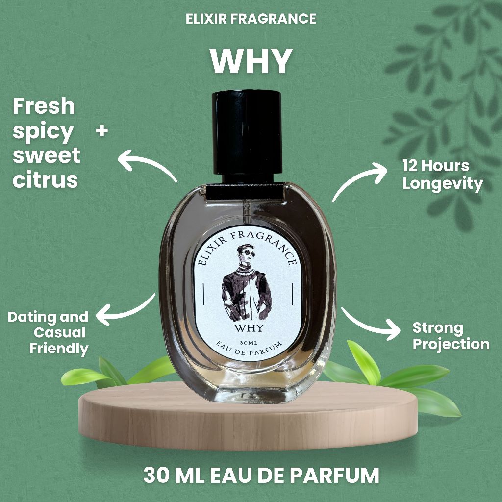 Elixir WHY for men perfume EDP | Shopee Malaysia