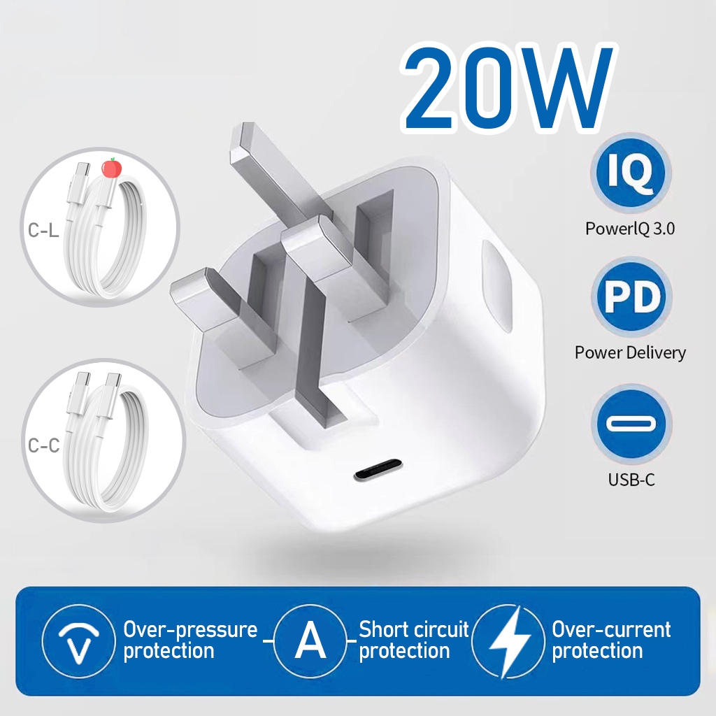 [NEW UPGRADE]Fast Charging PD 20W Type C Adapter Fast Charger type C ...