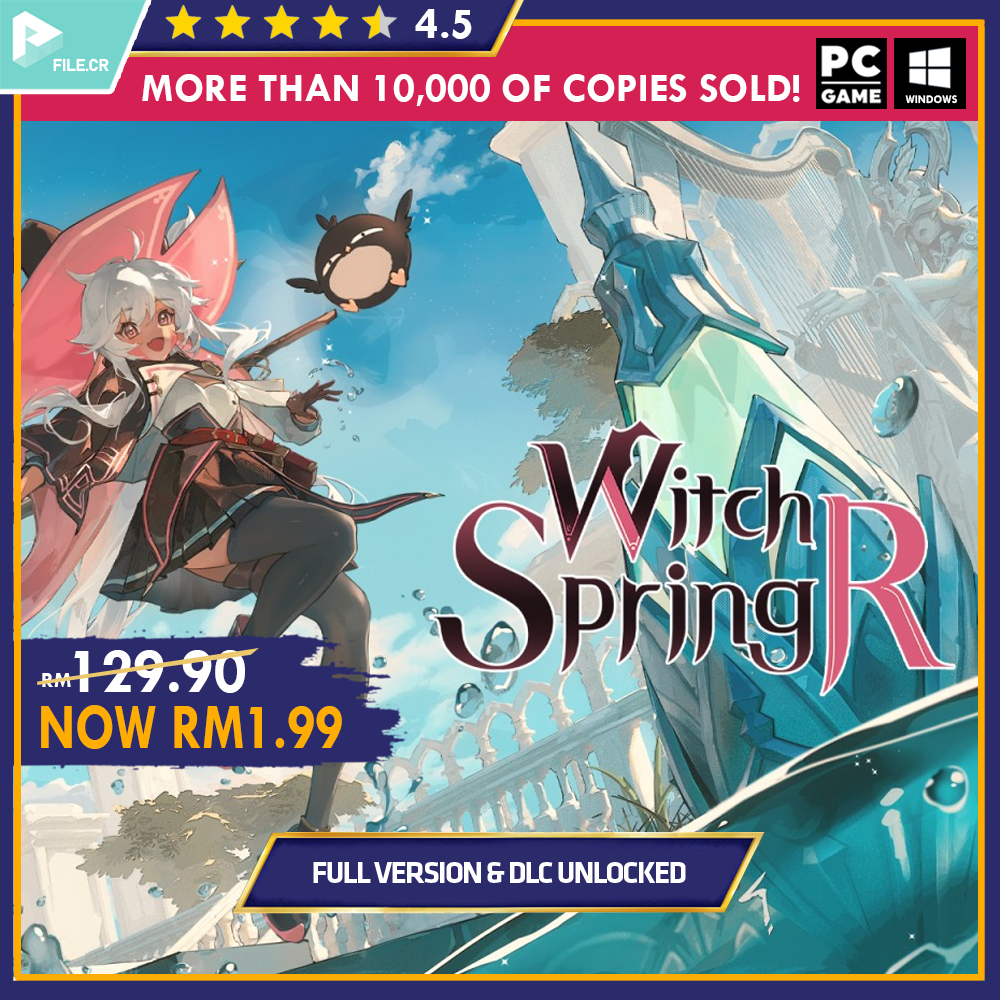 WitchSpring R – v1.315 + 4 DLCs[𝐋𝐈𝐅𝐄𝐓𝐈𝐌𝐄] [𝐏𝐂 𝐆𝐀𝐌𝐄 𝐃𝐈𝐆𝐈𝐓𝐀𝐋 𝐃𝐎𝐖𝐍𝐋𝐎𝐀𝐃 ...