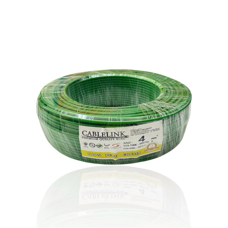 4MM CABLELINK PVC CABLE (SIRIM) 100% PURE COPPER/ ELECTRIC PVC CABLE ...