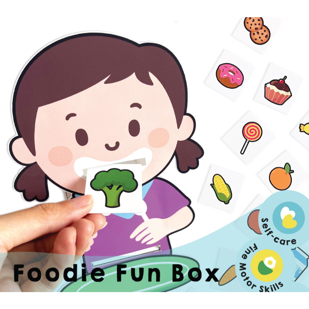 PDF] 114- Foodie Fun Box Activity Kids Printable Montessori Toddler ...