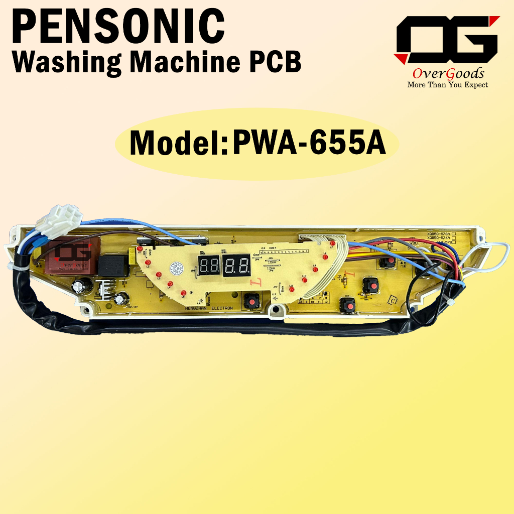PENSONIC PWA-655A Washing Machine PCB Board Mesin Basuh PCB Board ...