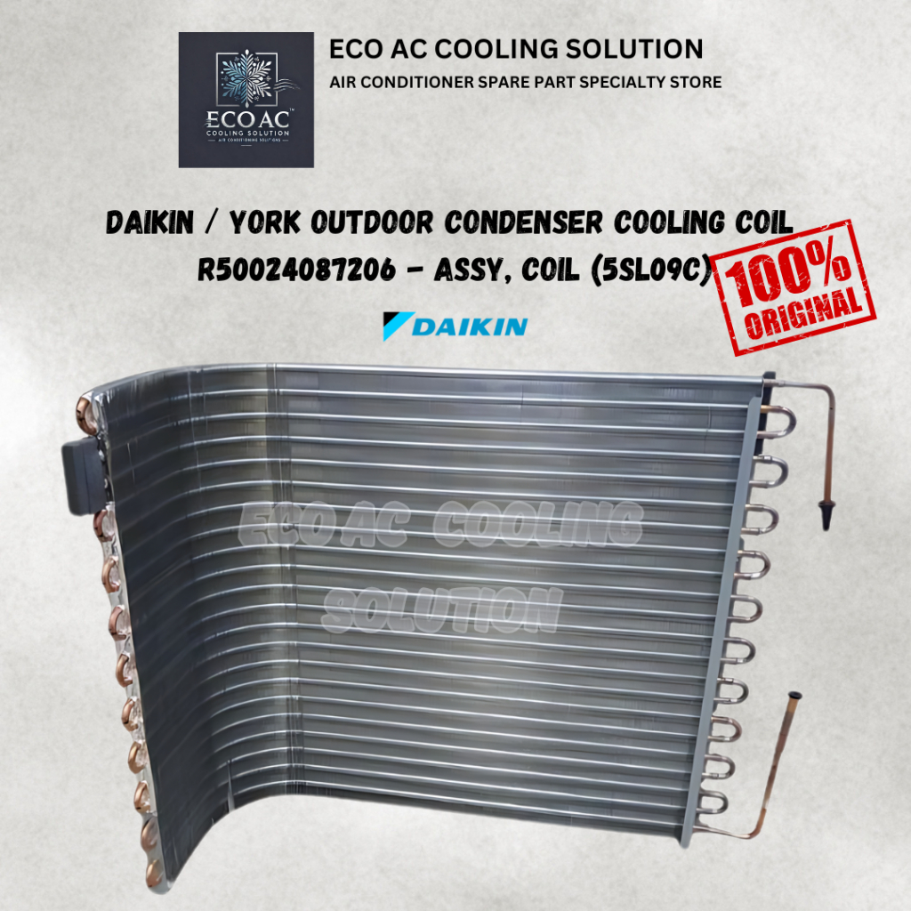 DAIKIN / YORK OUTDOOR CONDENSER COOLING COIL R50024087206 - ASSY, COIL ...