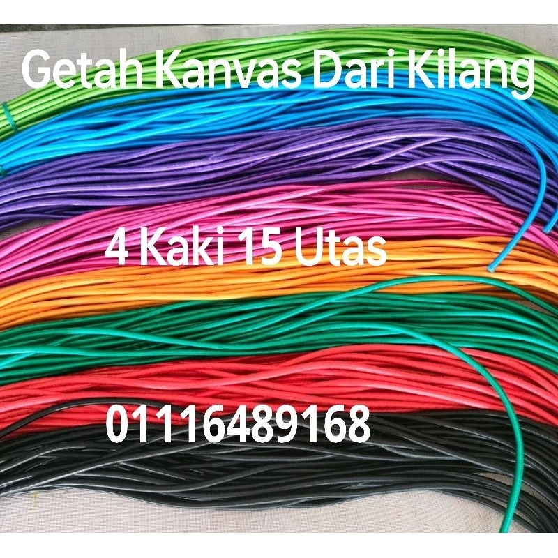 Tali Getah Kanvas Lori 4kaki Panjang ( 10 Utas ) & ( 15 Utas ) | Shopee ...