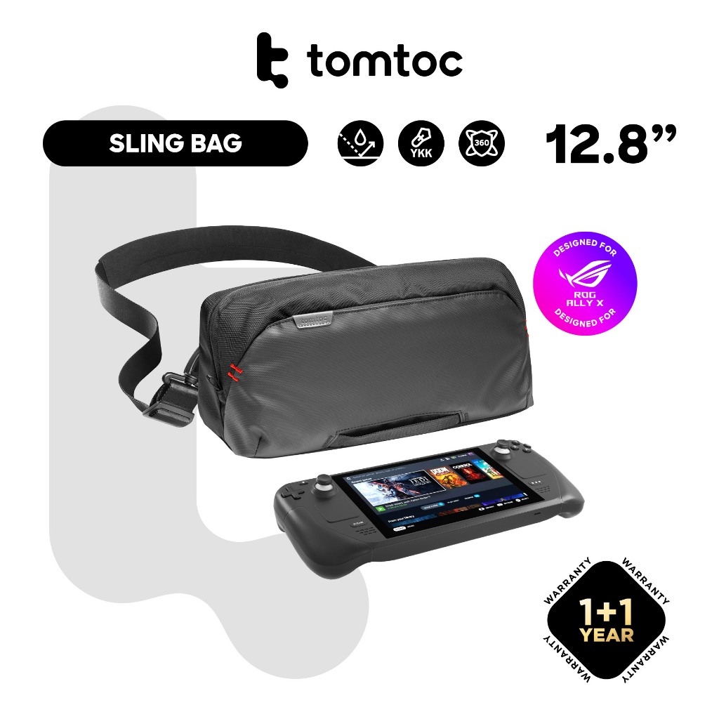 tomtoc G47 Gaming Sling Bag for Steam Deck Shoulder Bag Men Crossbody ...