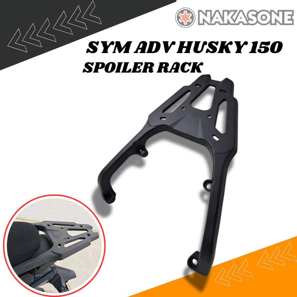 SYM ADV HUSKY 150 SPOILER RACK REAR RACK MONORACK TOP BOX RACK L BAR ...