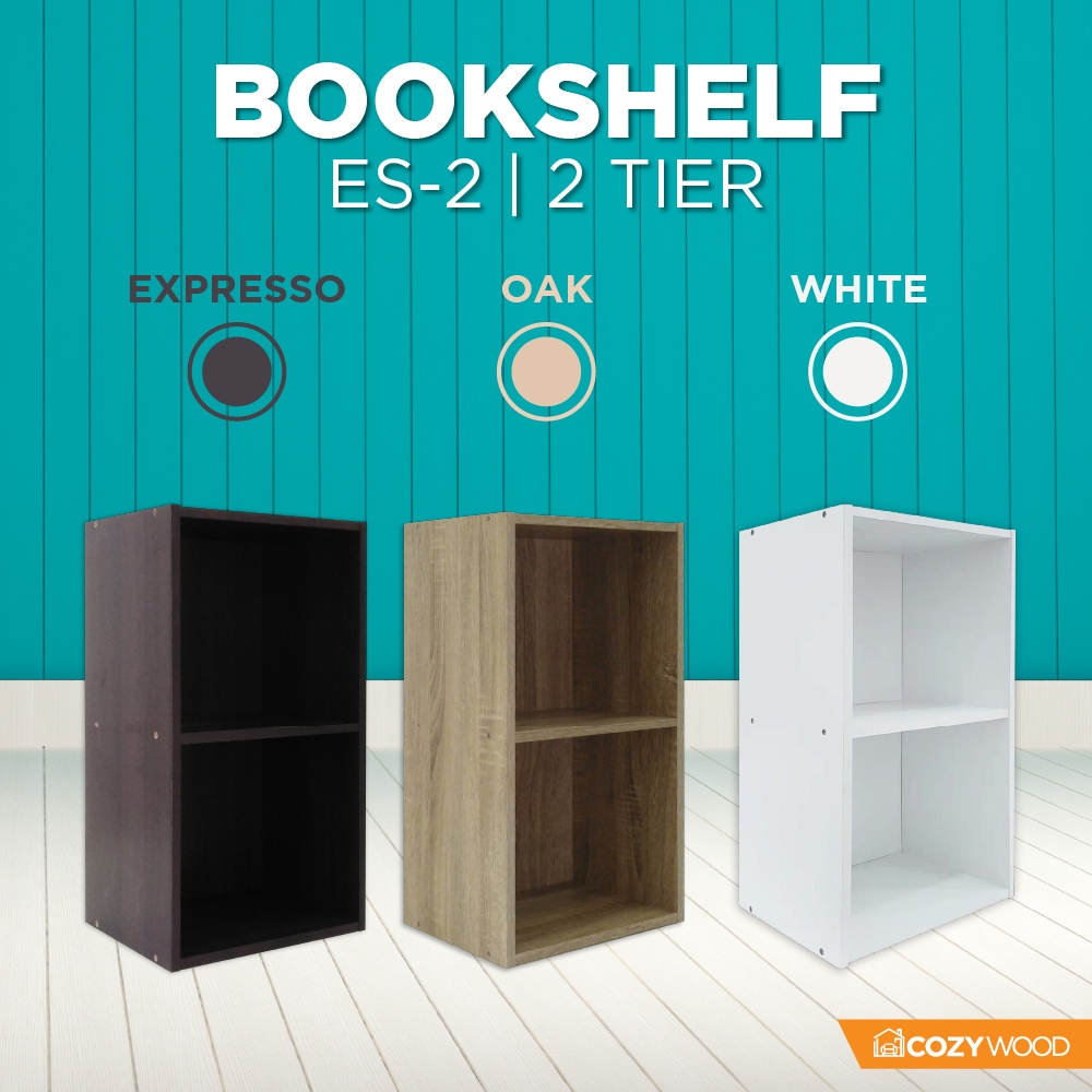 [COZY] 2 Tier Bookshelf/DIY Utility Shelf/Multipurpose Shelf/2 Tingkat ...