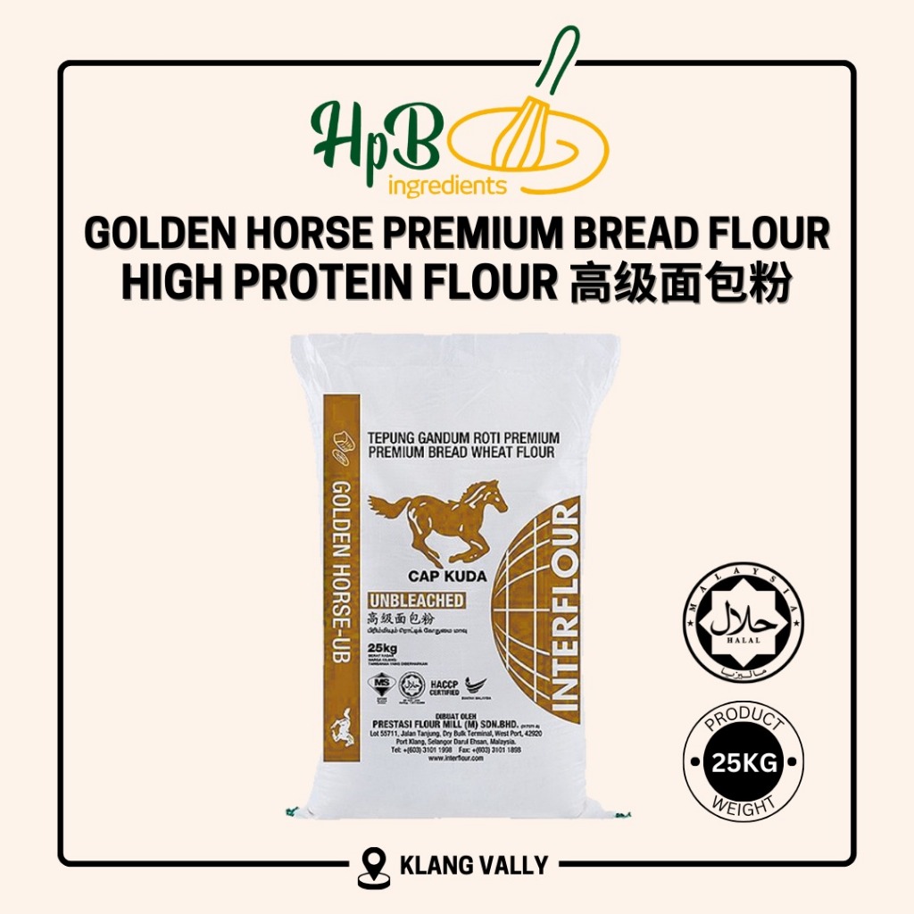 GOLDEN HOURSE Cap Kuda Tepung Roti Gandum/ Premium Bread Wheat Flour ...