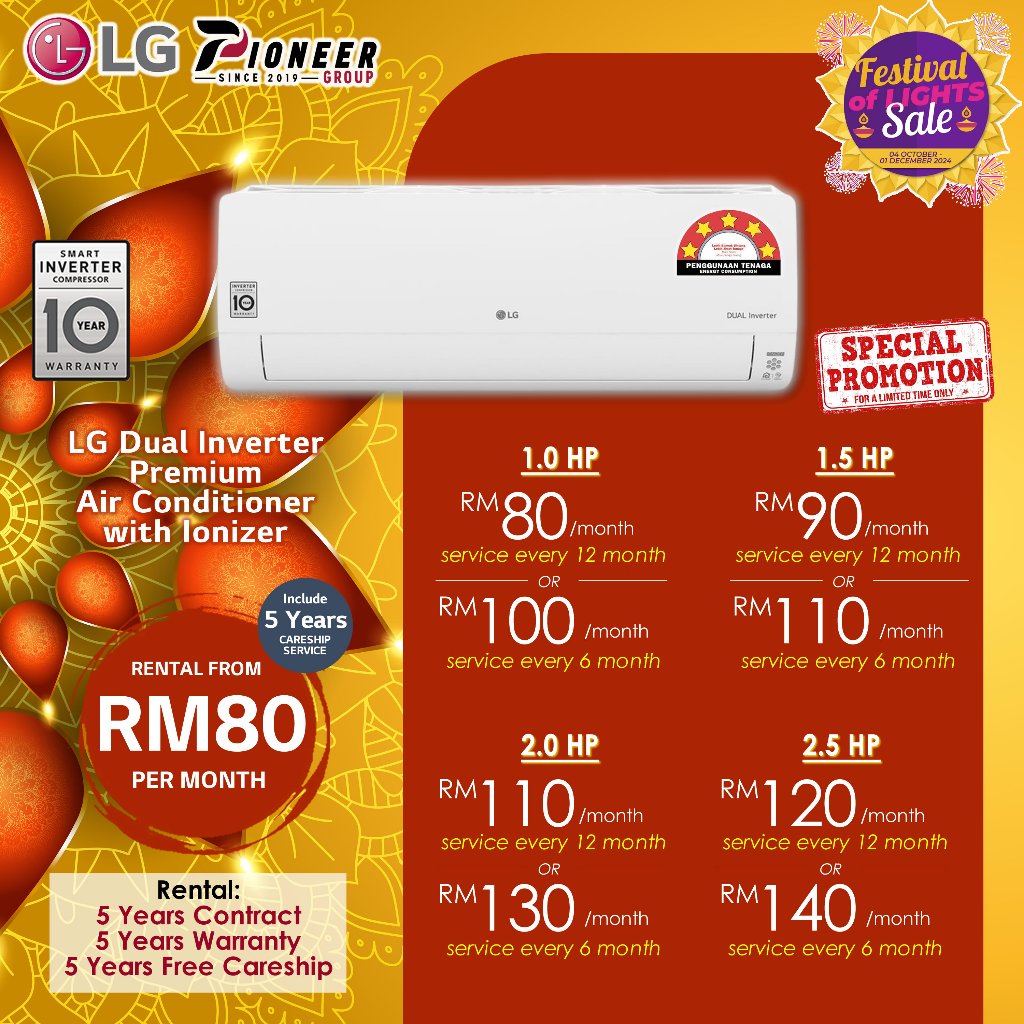 [LG RENT UP] LG AIRCOND / PENYAMAN UDARA BAYAR ANSURAN (SILA BACA ...