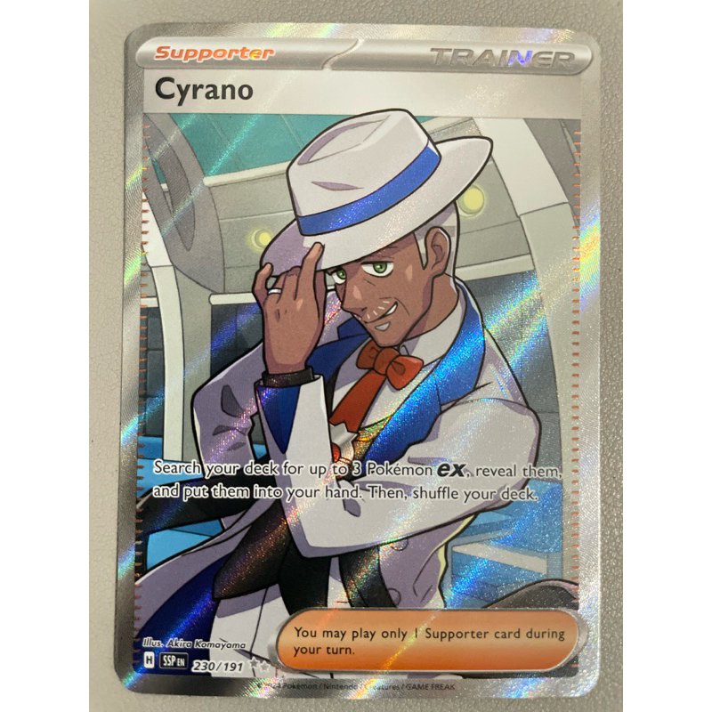 Pokemon PTCG SV08 Surging Sparks - 230/191 Cyrano (Full Art Secret Rare ...