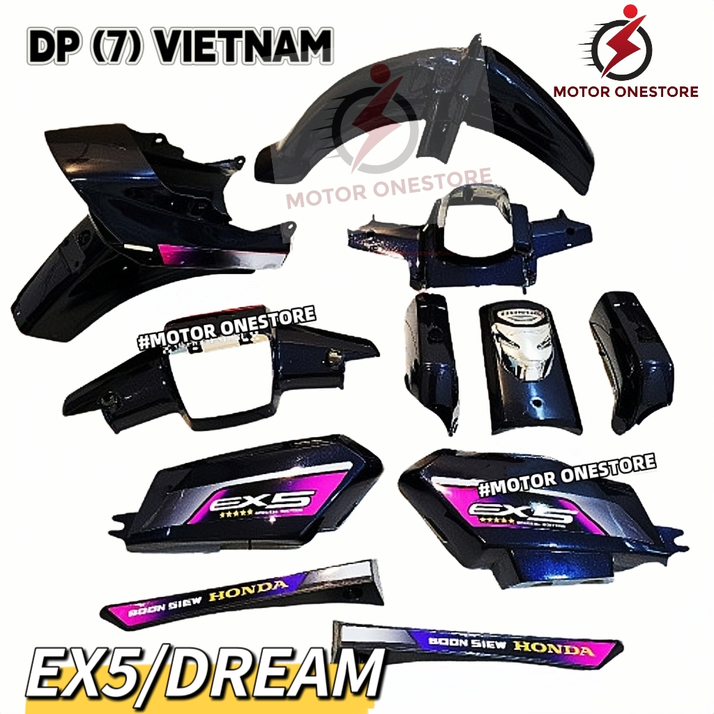 Ex5 Cover set DP BlueBlack Vietnam Edition with Sticker (9) Black and ...