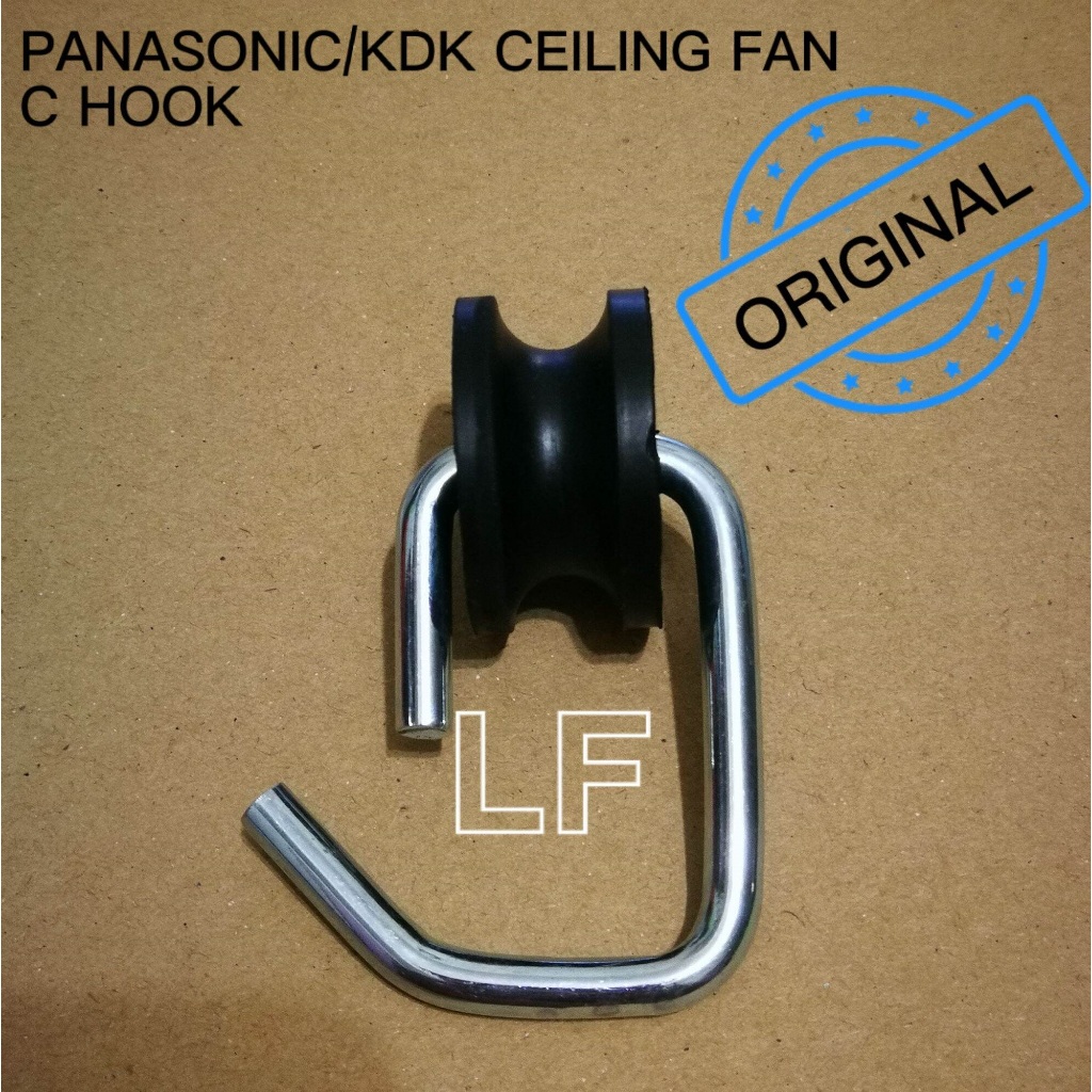 Panasonic / KDK Ceiling Fan Hook C Type With Rubber Bush F-M15A0 /K15V0 ...
