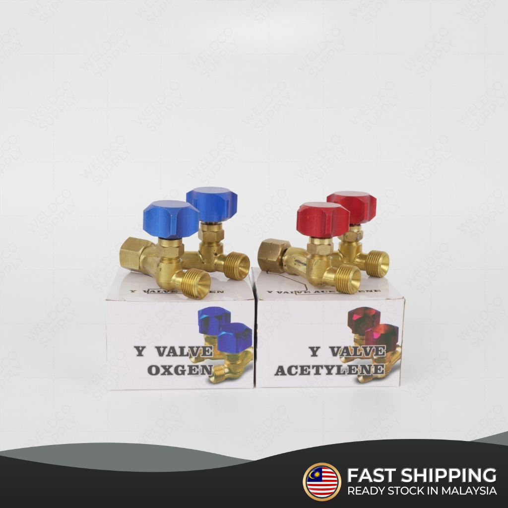 AWELD Y-Valve Connector (Oxygen / Acetylene) | Shopee Malaysia
