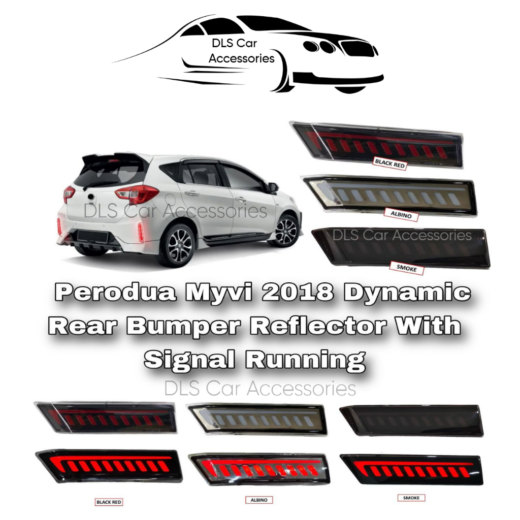 Rear Bumper Led Reflector Lamp with Signal Running PERODUA Alza Axia ...