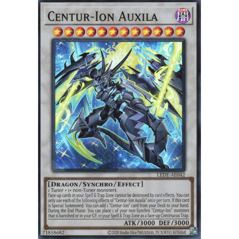 游戏王 LEDE-AE042 Yu-Gi-Oh Centur-Ion Auxila | Shopee Malaysia