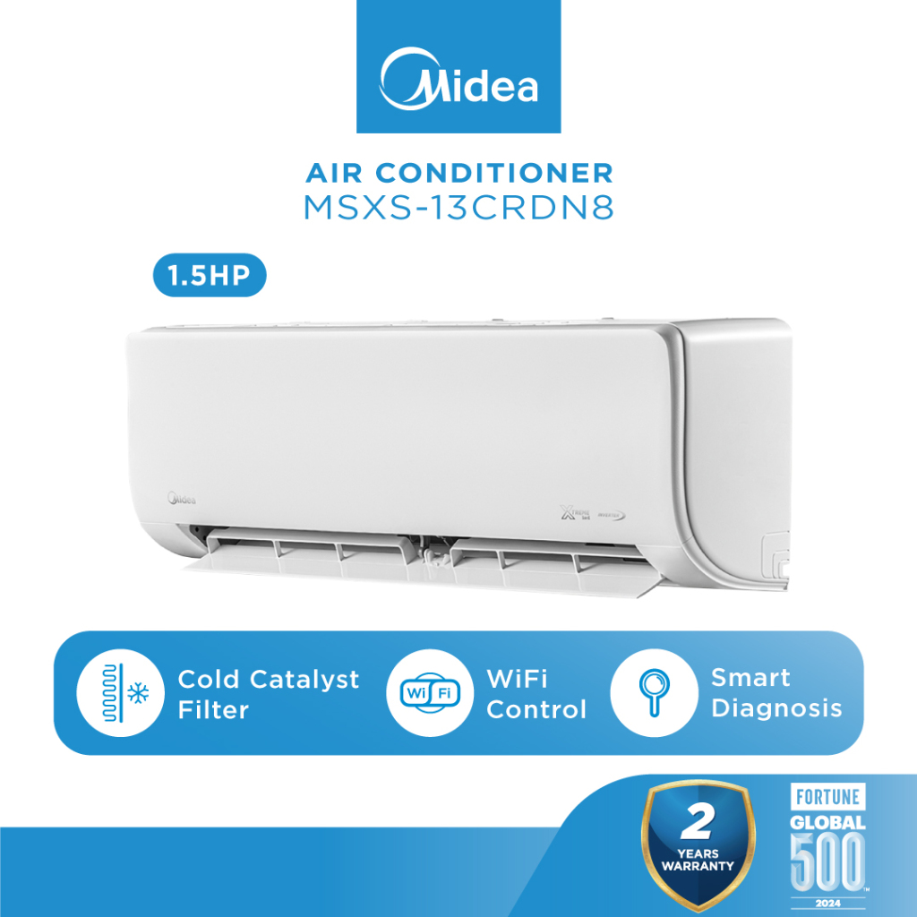 MIDEA R32 NON-INVERTER / INVERTER 1HP to 2.5HP AIRCOND | Shopee Malaysia