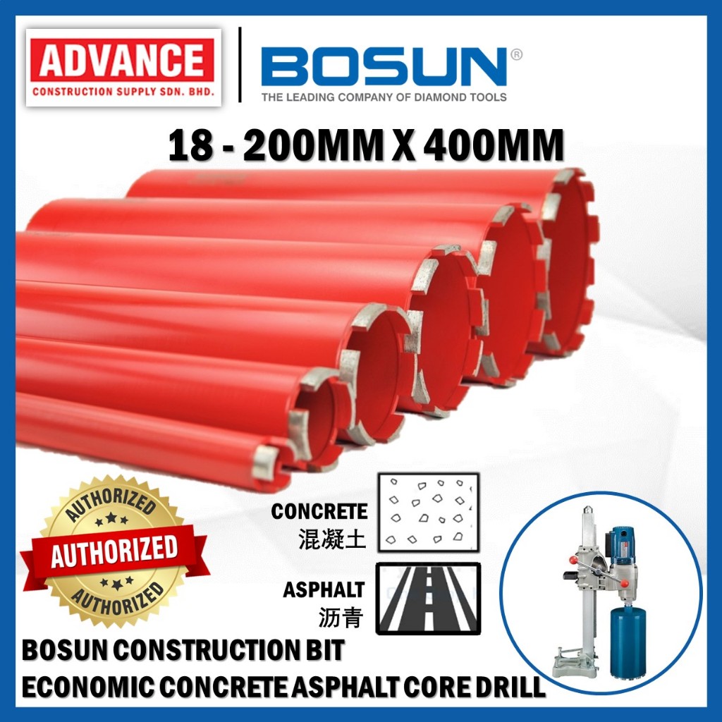 BOSUN Construction Bit Economic Concrete Asphalt Core Bit (18mm-200mm ...