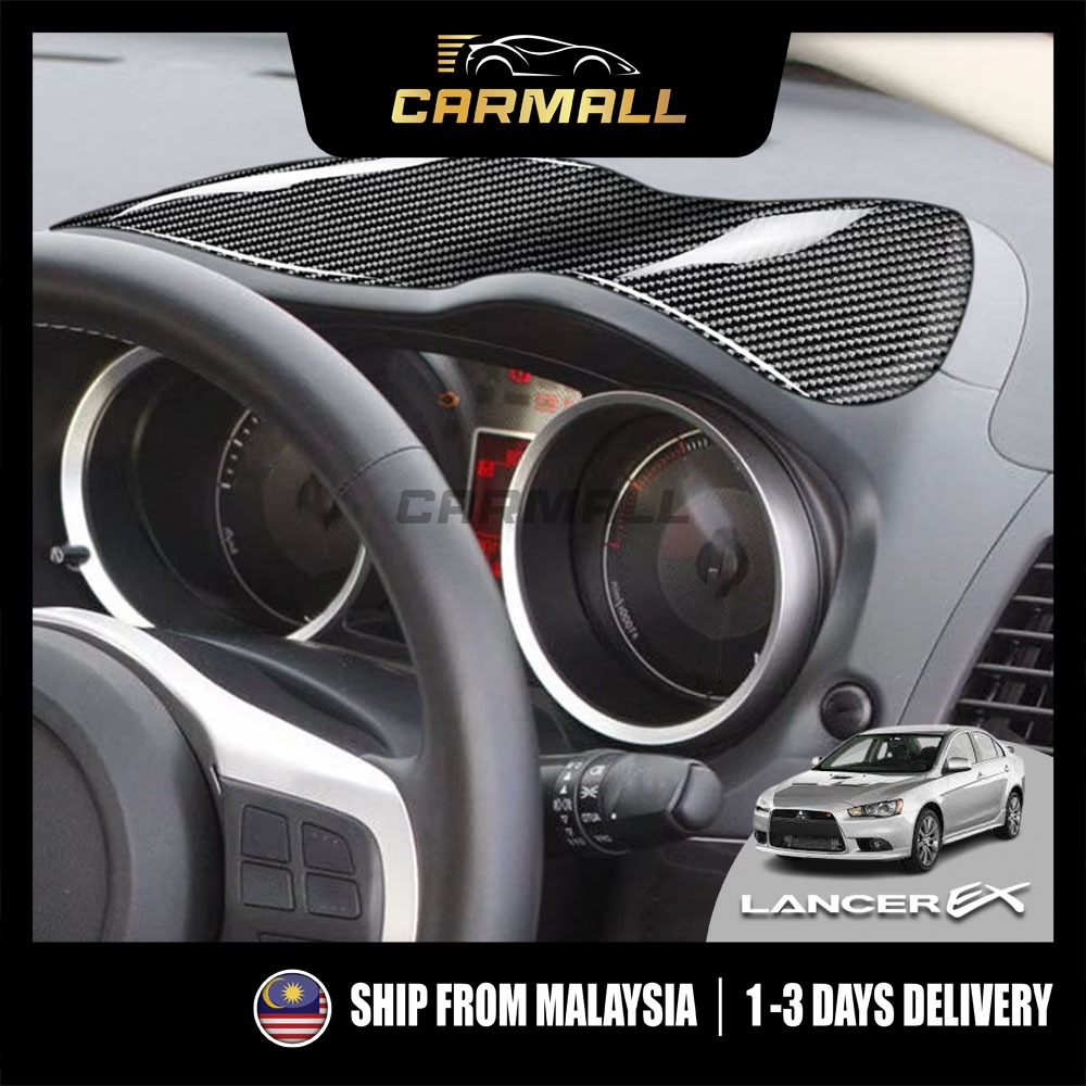 Mitsubishi Lancer VW EX Meter Carbon Lining Protector Console Dash ...