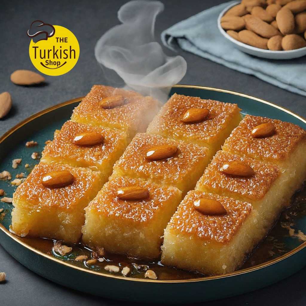 Semolina Delight - Semolina Cake - Harissa - Basbousa - Syrup-Soaked ...