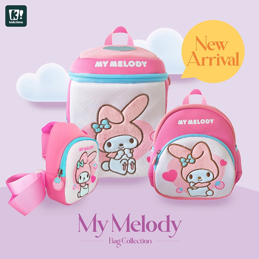 Kidztime Kids Children My Melody Design Barrel Backpack Preschool ...