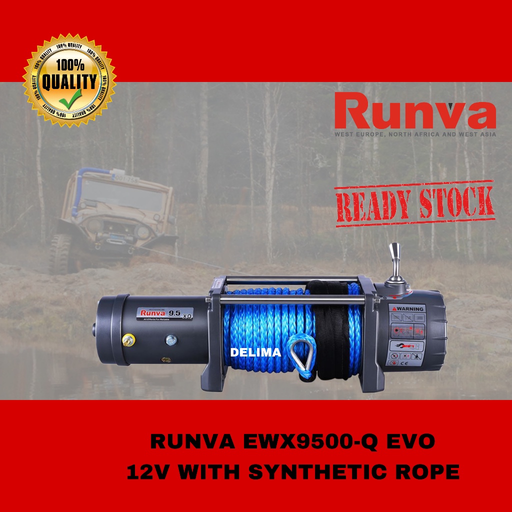 ELECTRIC WINCH RUNVA EWX 9500-Q evo 12V | Shopee Malaysia