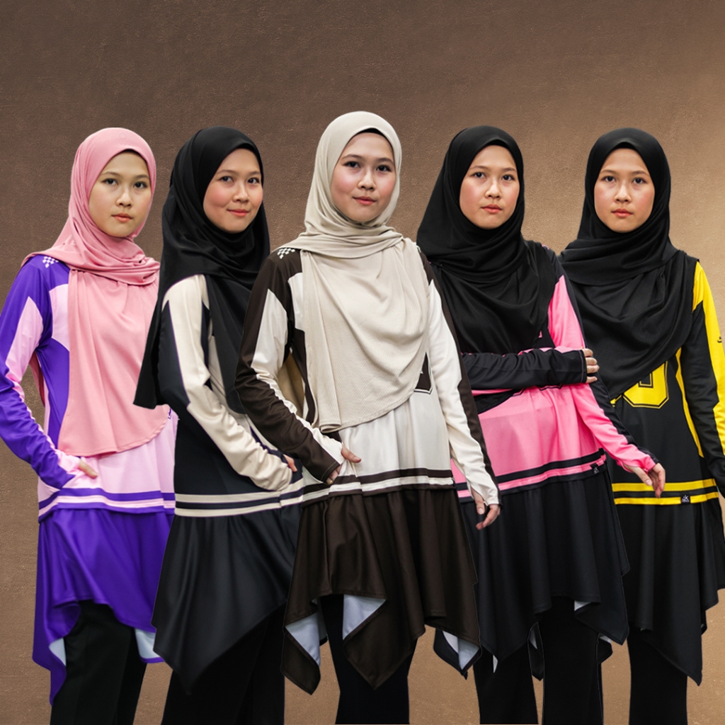 KIMYRA KIMTUNIQ SWAG Baju Renang Sukan Outfit Mandi Pantai Anti ...