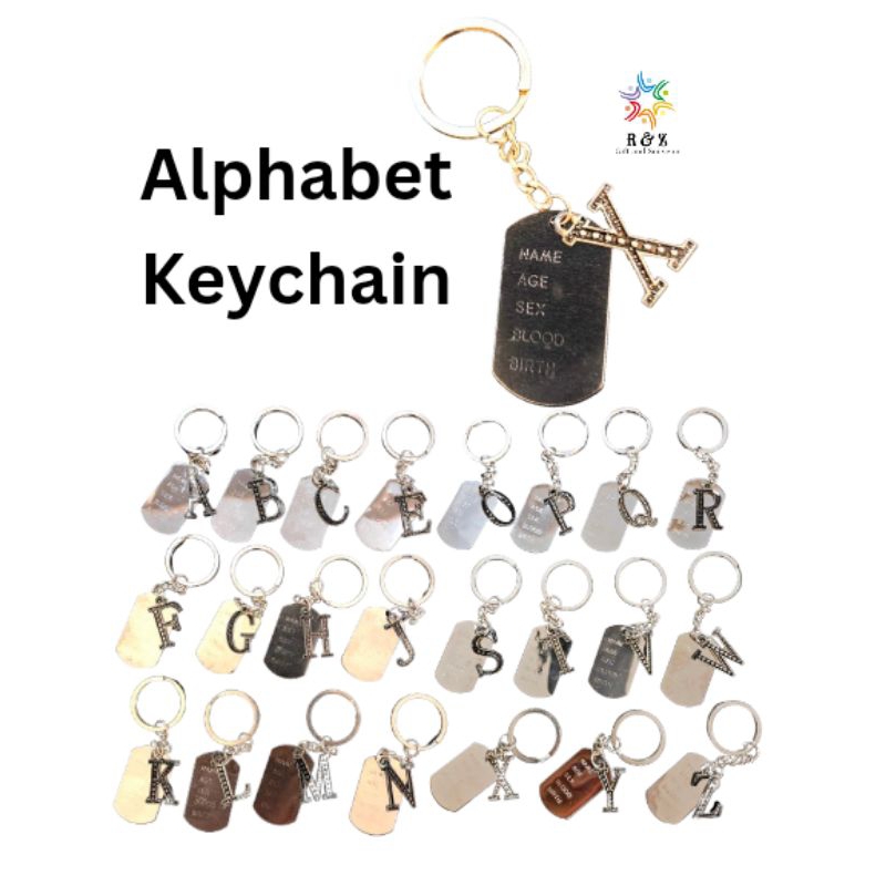 Keychain Alphabet/ Keychain Huruf | Shopee Malaysia