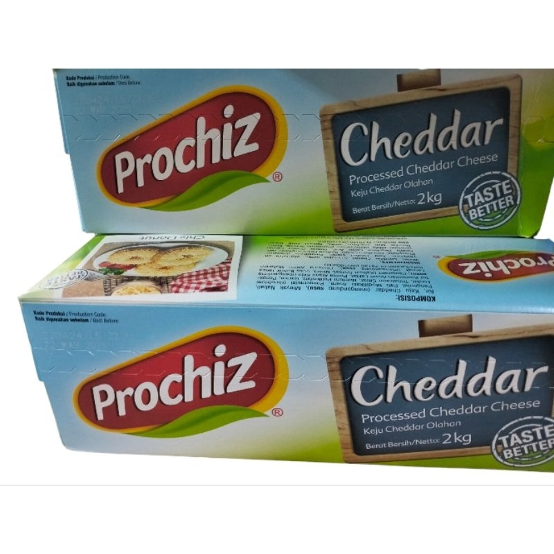 Prochiz Cheddar Cheese Block ( cheese parut) 2kg | Shopee Malaysia
