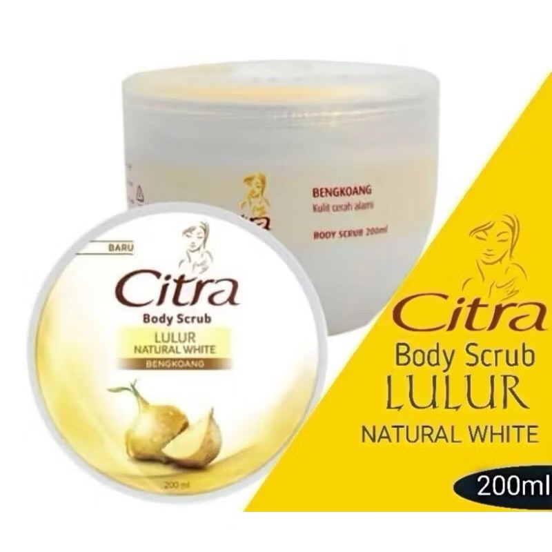 CITRA BODY SCRUB / LULUR BADAN NATURAL WHITE 200ml | Shopee Malaysia
