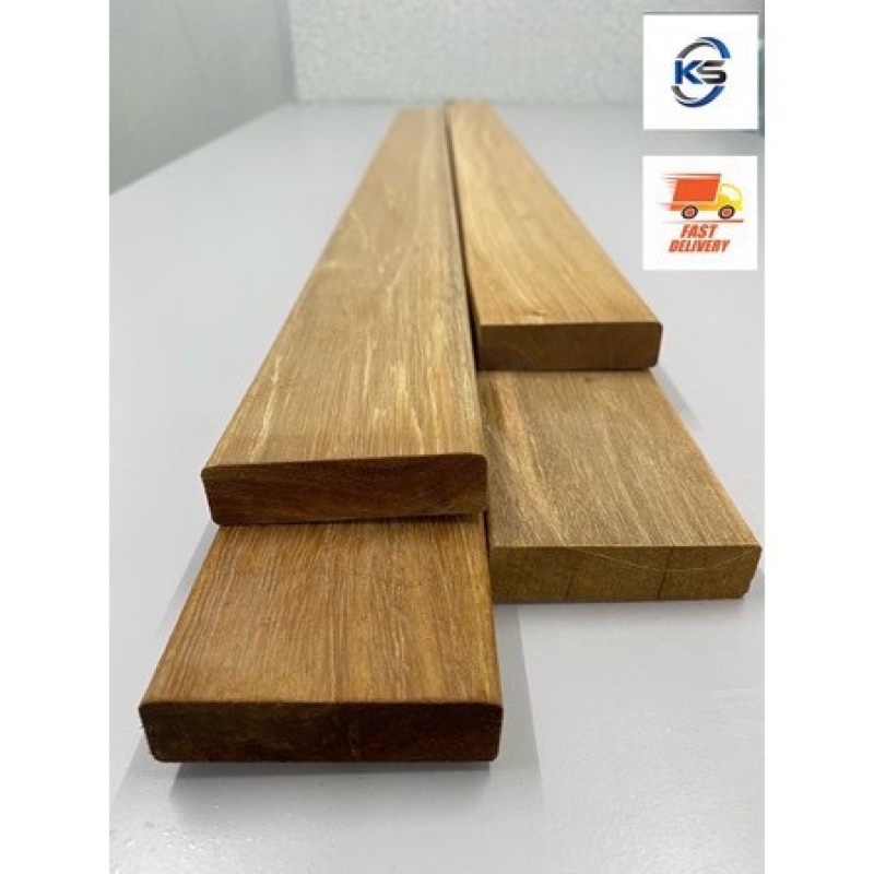 Chengal Solid Kayu 1" X 3" X 3 FT (E4E Rounded) - Ketam | Shopee Malaysia
