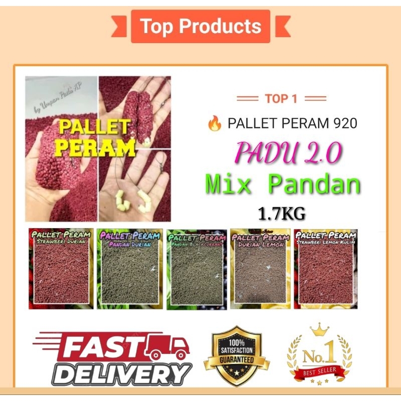 PALLET PERAM 2.0 🔥 Mix Pandan Padu 1.7KG - Umpan Pallet Siap Setting ...