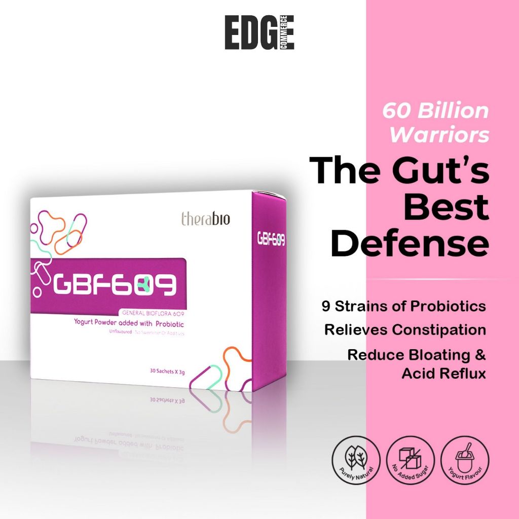 Therabio GBF609 - 60 Billion CFU Halal Probiotic & Prebiotic Powder ...