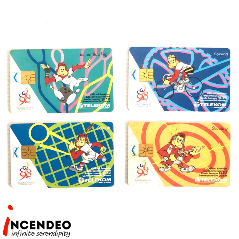 Telekom Commonwealth Games 98 Collectibles Telephone Card Set (4 Cards ...