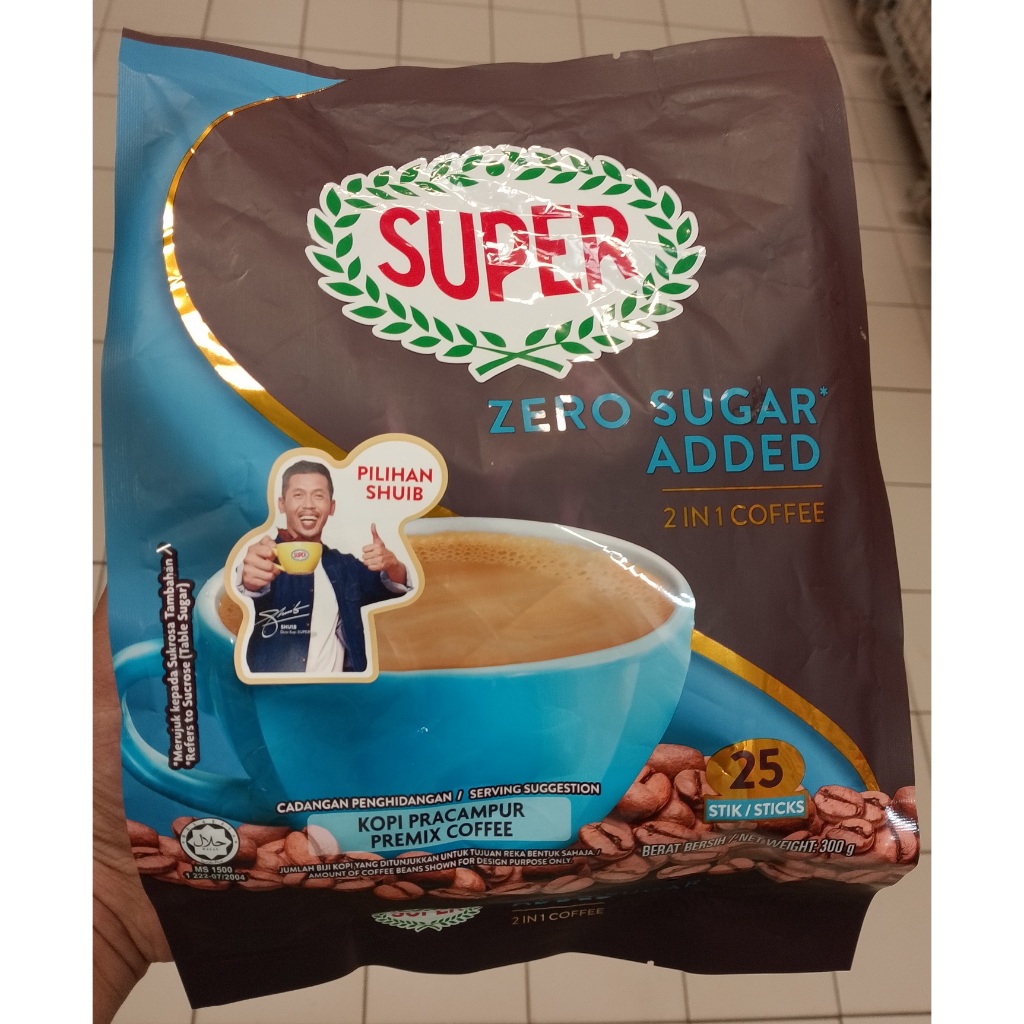 Super Pre Mix Coffee - Zero Sugar Added 2 in 1 | Shopee Malaysia
