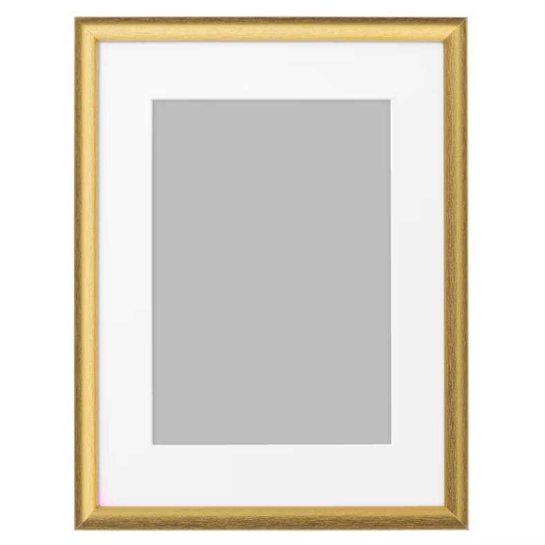 IKEA SILVERHOJDEN Picture / Photo Frame 40x50 cm (gold-colour) | Shopee ...