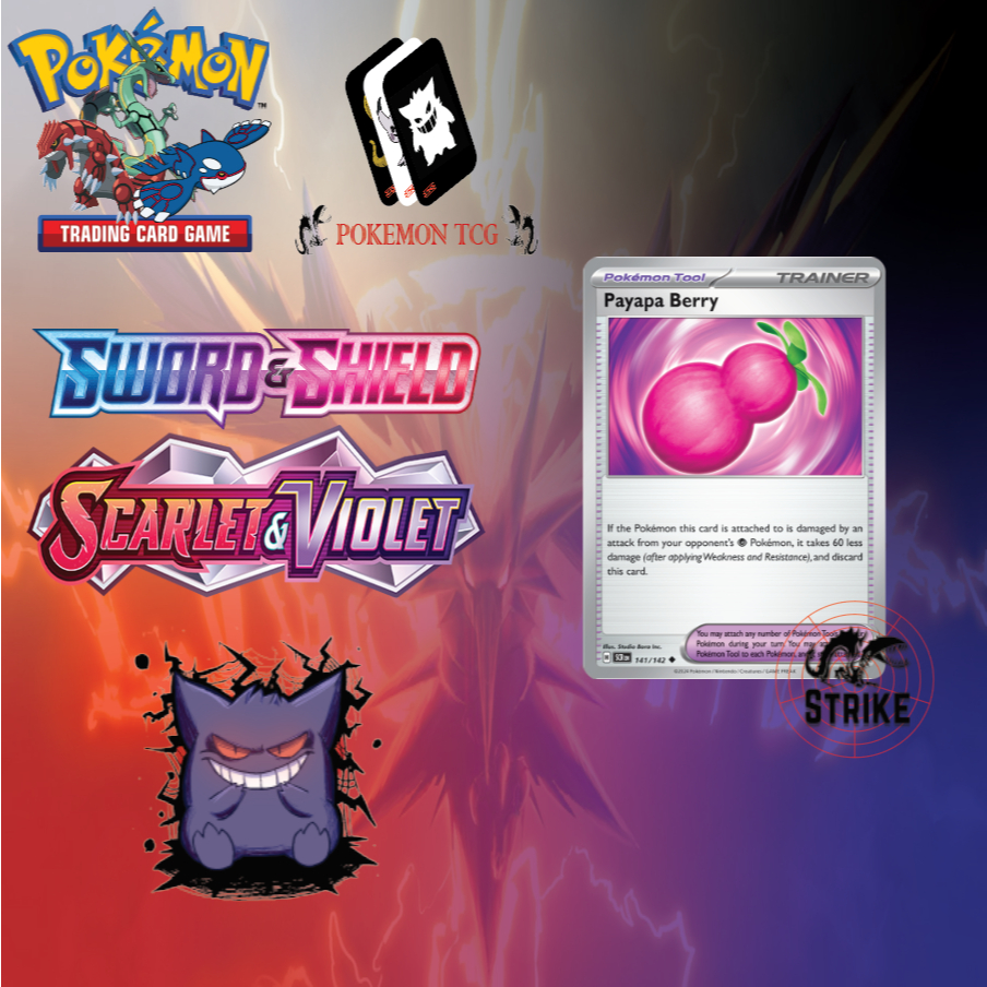 Pokemon Trainer Card - Payapa Berry 141/142 Stellar Crown SV07 | Shopee ...