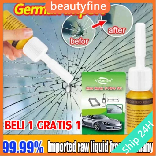One Bottle Solution Quick Fix Glass crack repair Windshield repair kit ...