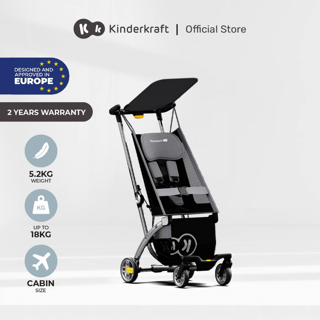 Kinderkraft Stroller KP2 Lightweight & Cabin size 5kg (6months - 18kg) | Shopee Malaysia
